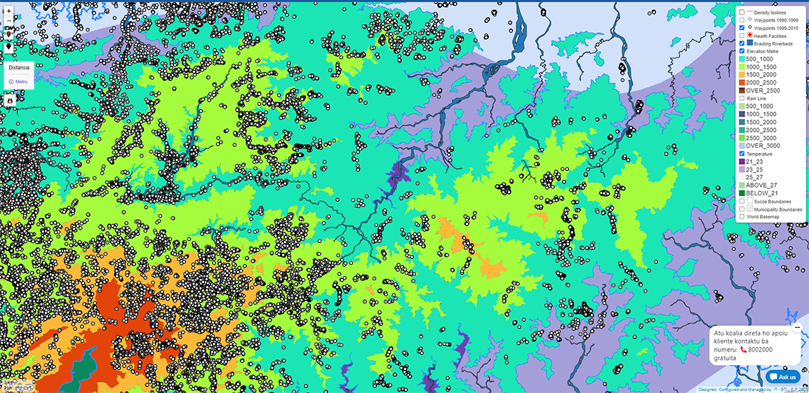 Density Isolines Map